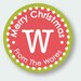 Customized Red and Green Christmas Label - Etsy