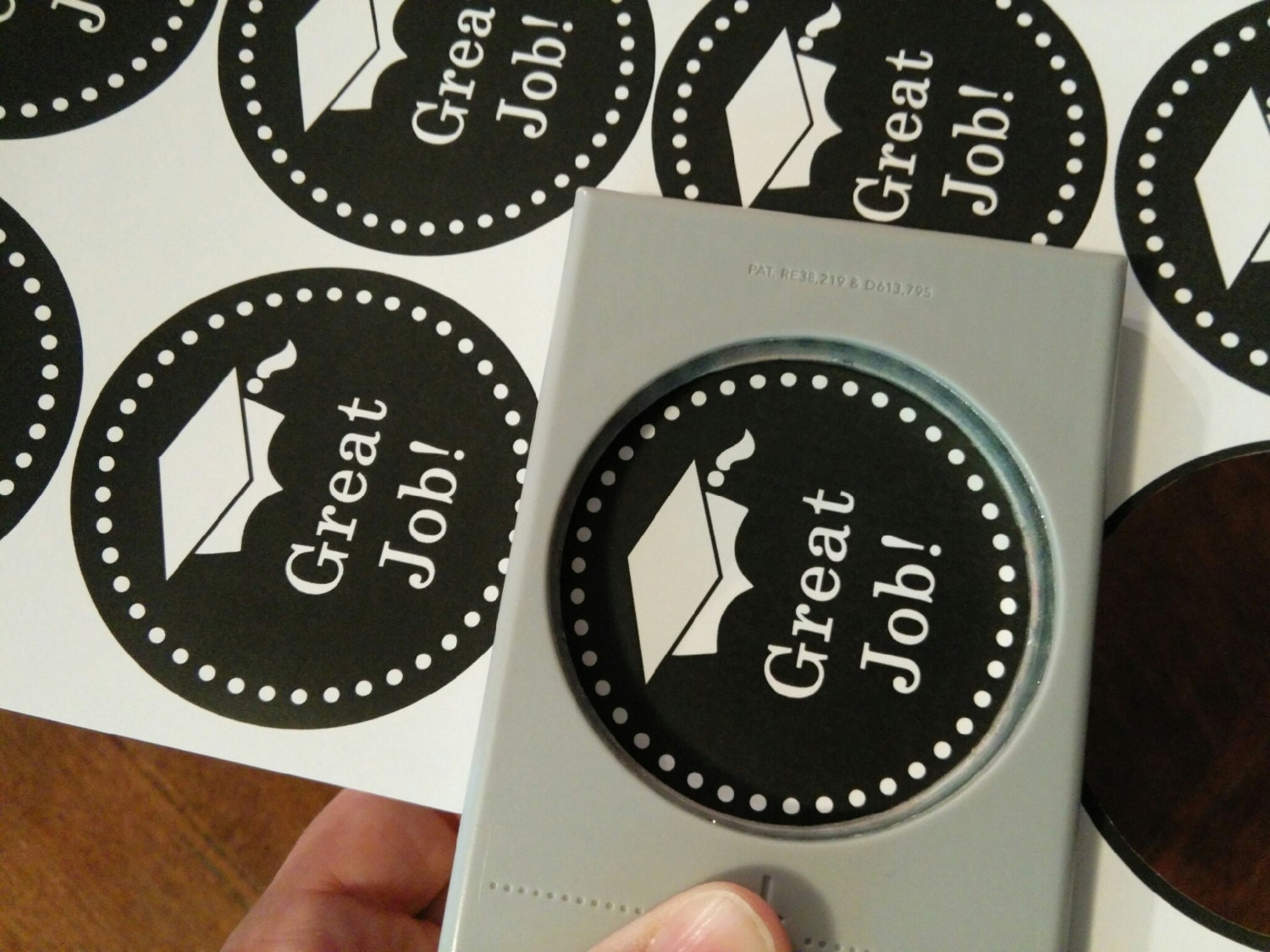 PDF file of Round Graduation Labels | Etsy