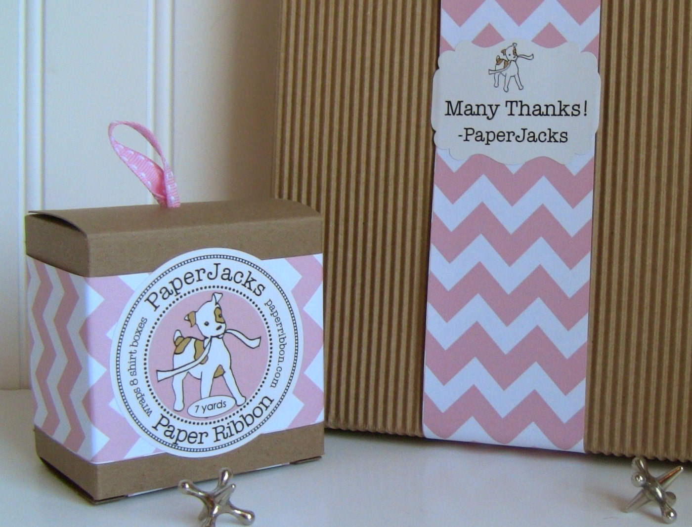 Pink Paper Ribbon in Pattern of Your Choice - Etsy