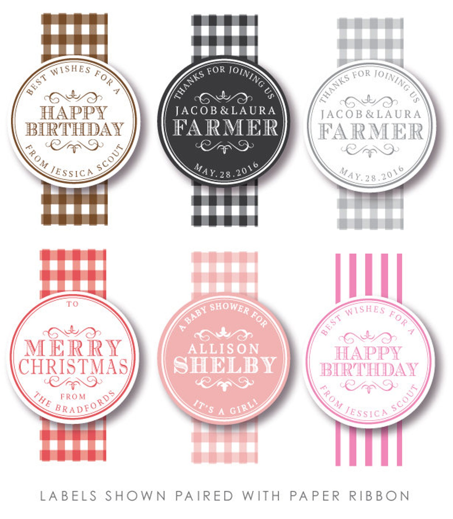 Customized Vintage Style Labels - Etsy