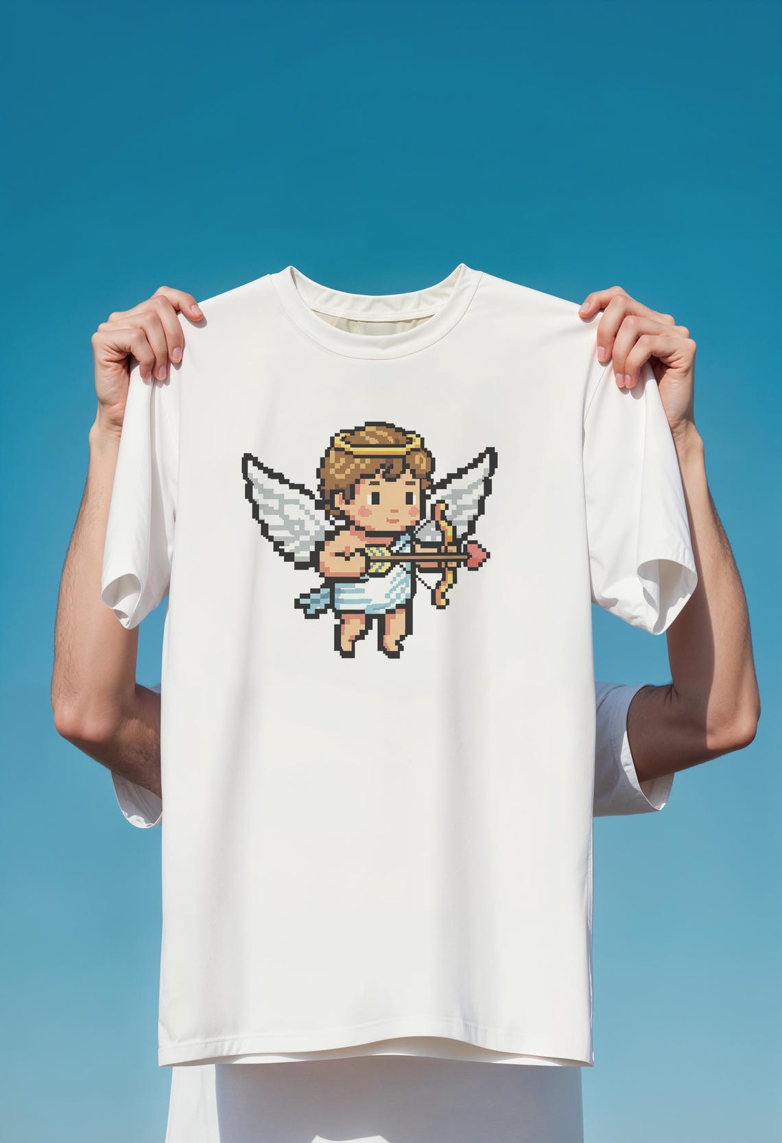 Angel Pixel Cupid Clip Art – 8 Bit Valentine PNG Transparent - Etsy