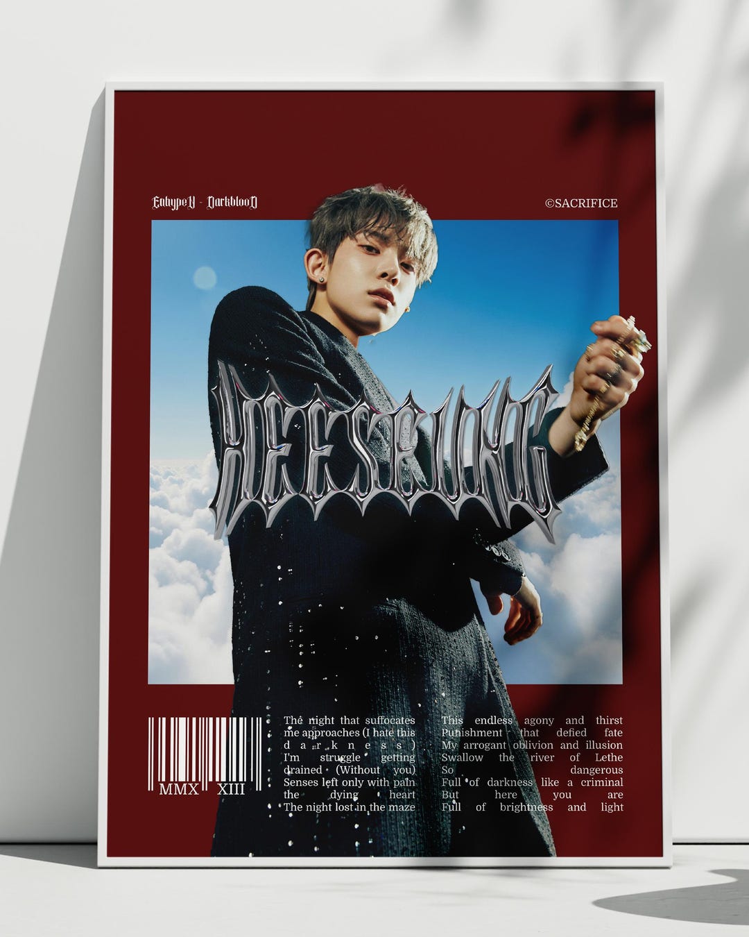 Heeseung Enhypen Inspired Art Print Set - Kpop Poster Digital Download ...