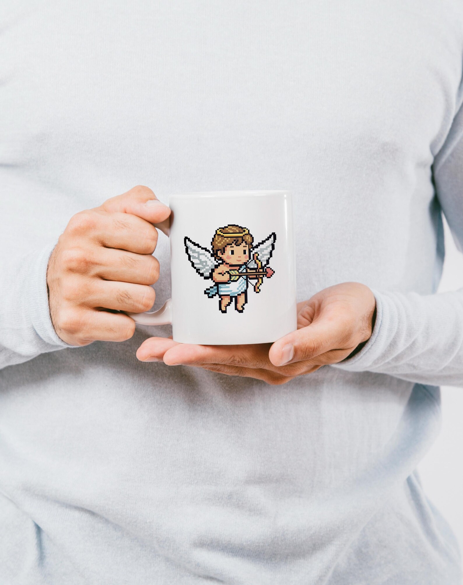 Angel Pixel Cupid Clip Art – 8 Bit Valentine PNG Transparent - Etsy