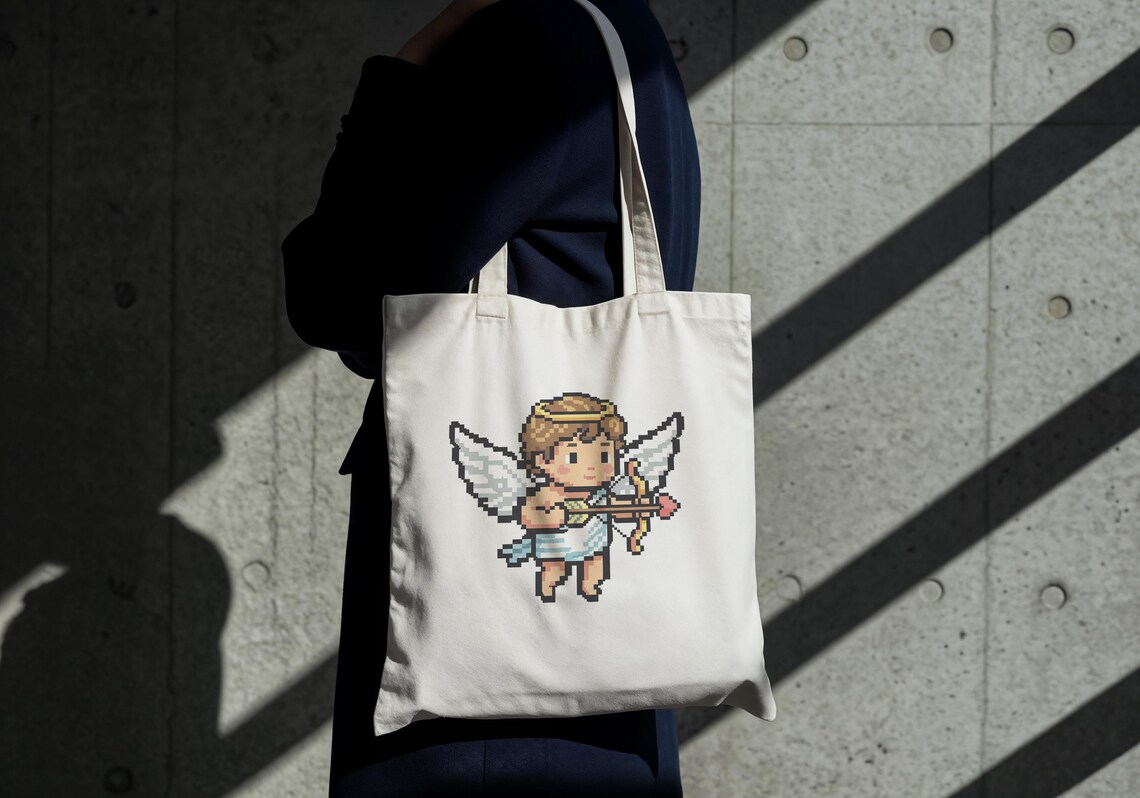 Angel Pixel Cupid Clip Art – 8 Bit Valentine PNG Transparent - Etsy