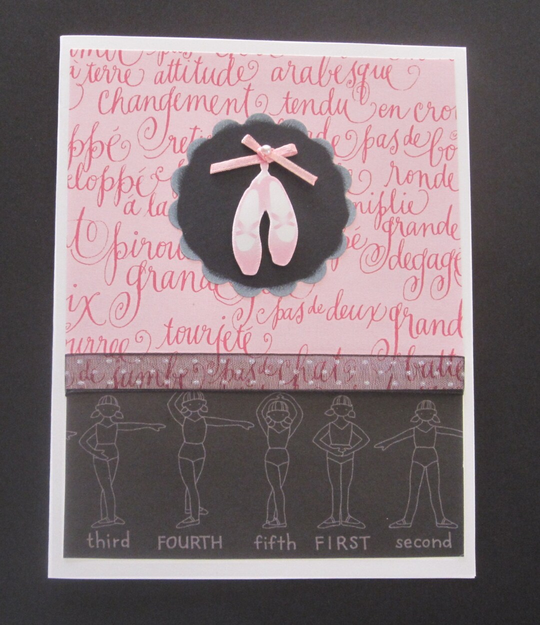 Ballet Slippers Card - Etsy
