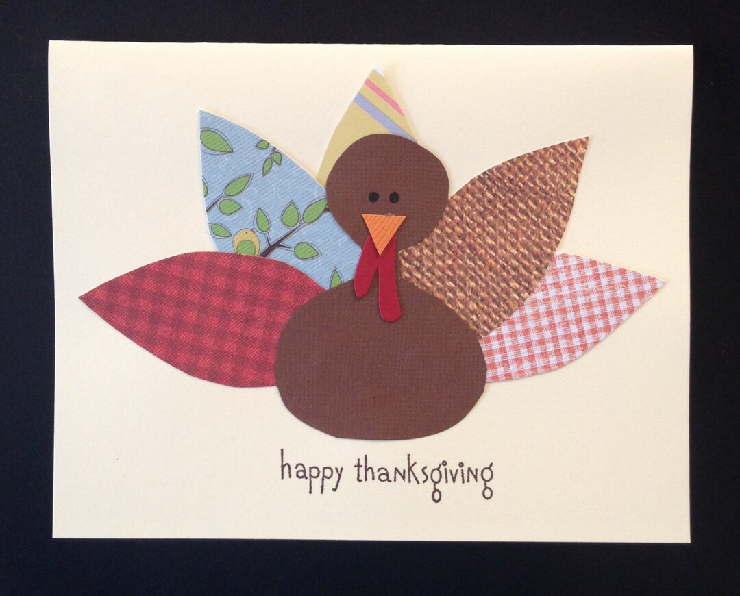 Thanksgiving Turkey Card - Etsy