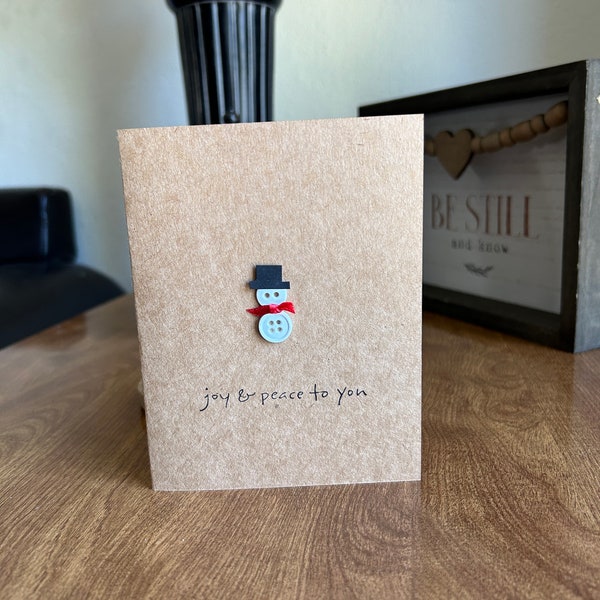Button Snowman - Etsy