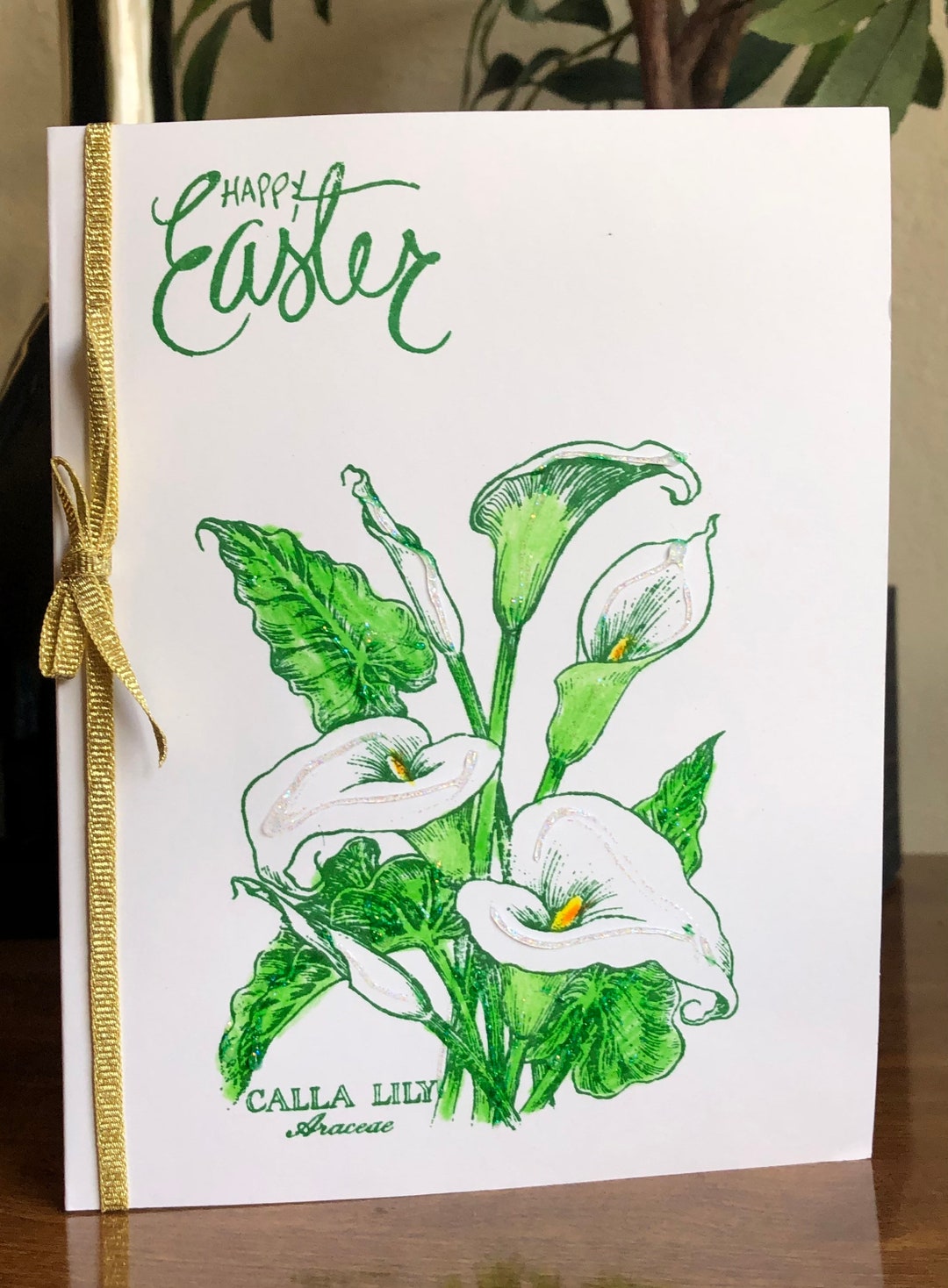 Easter Calla Lily Card - Etsy