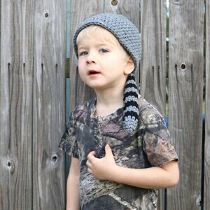 Crocheted 'coon Skin Cap Raccoon Hat - Etsy