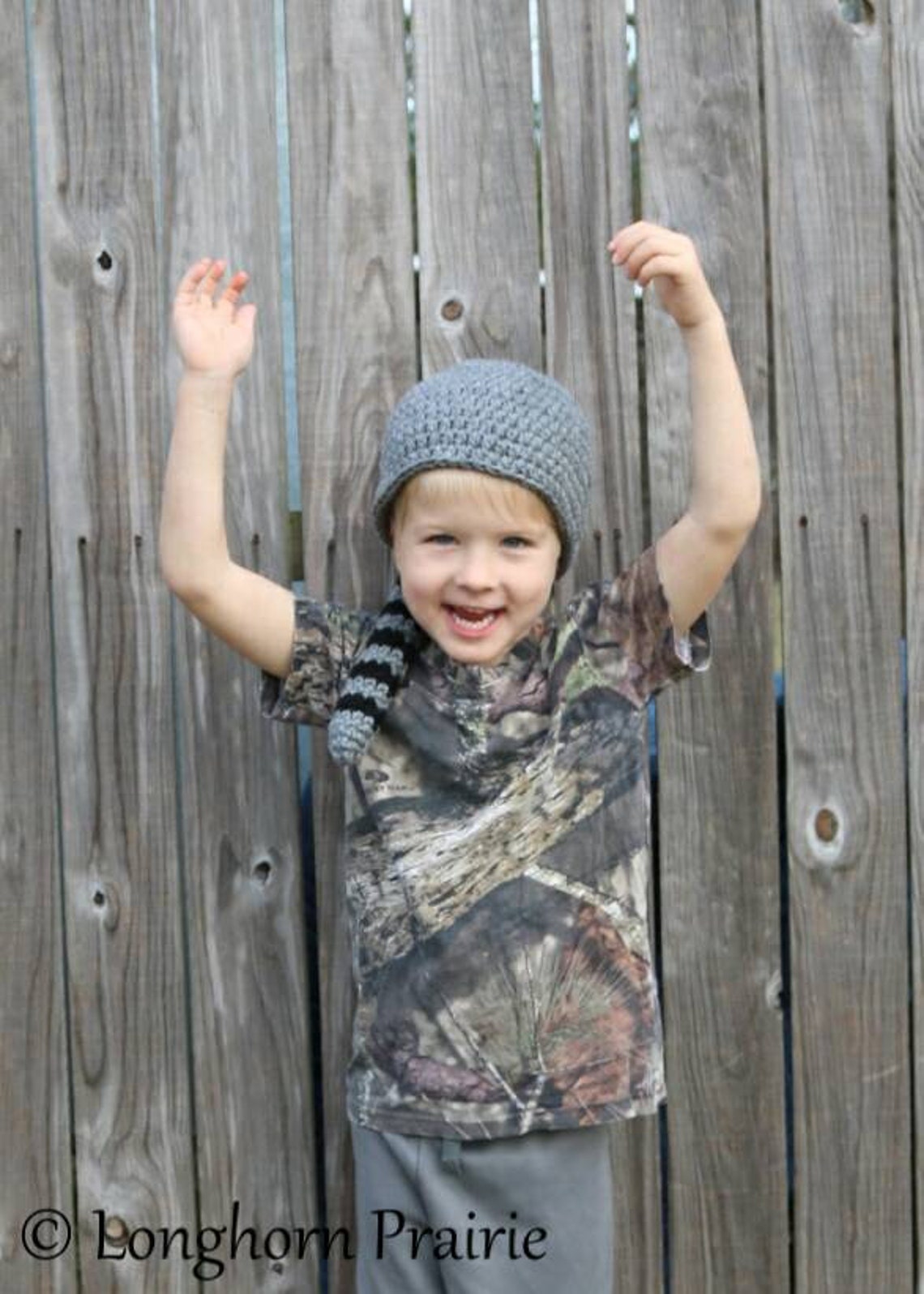 Crocheted 'coon Skin Cap Raccoon Hat - Etsy