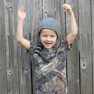 Crocheted 'coon Skin Cap Raccoon Hat - Etsy