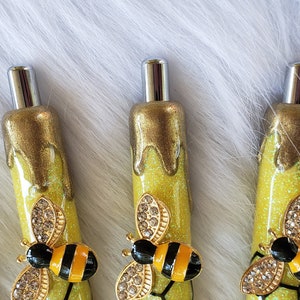 Bee Kind Honey Bee Glitter Gel Pen. RTS - Etsy
