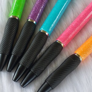 Customizable Neon Glitter Gel Pen Black Ink 6 Colors Available - Etsy