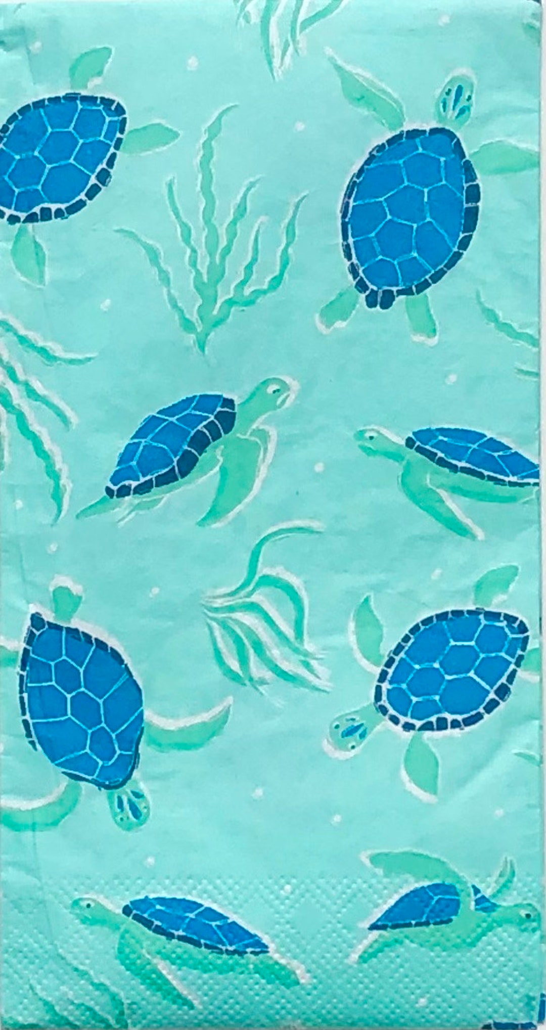 Decoupage Napkin | Sea Turtle Paper Napkin | Coastal Decoupage | Oyster ...
