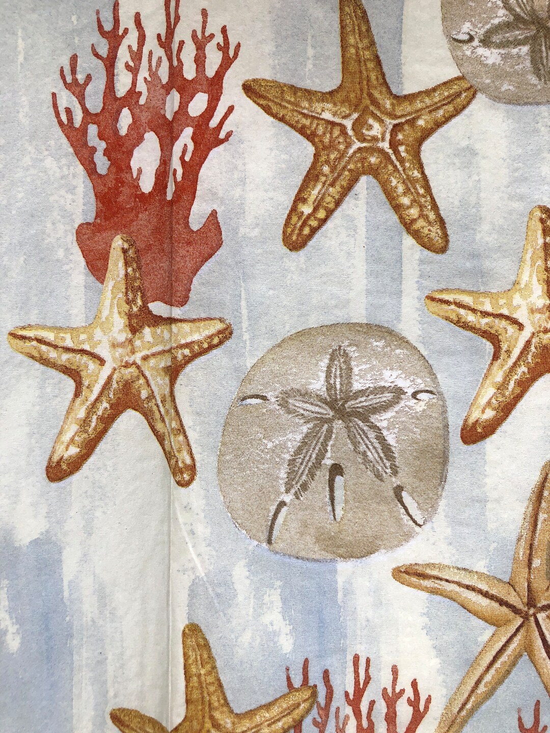 Decoupage Napkin Starfish and Sand Dollar Ocean Scrapbooking Paper ...