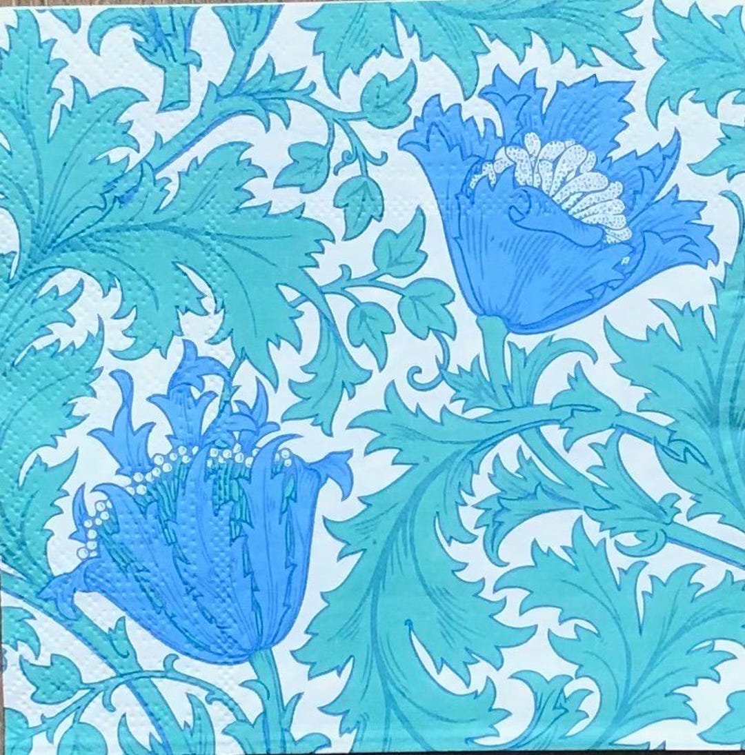 Decoupage Napkin | Botanical Paper Napkin | Decoupage Floral Paper ...