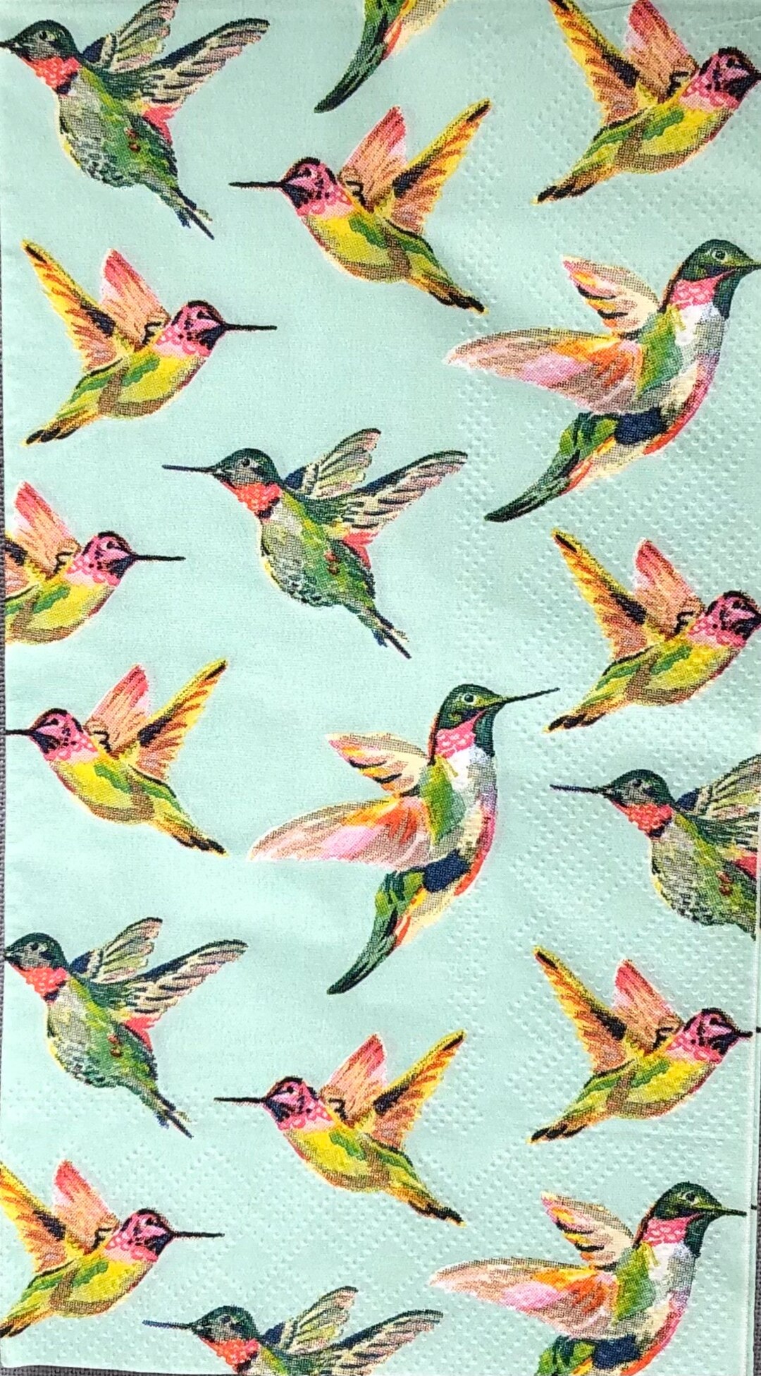 Decoupage Napkin | Hummingbird Paper Napkin | Bird Scrapbooking Paper ...