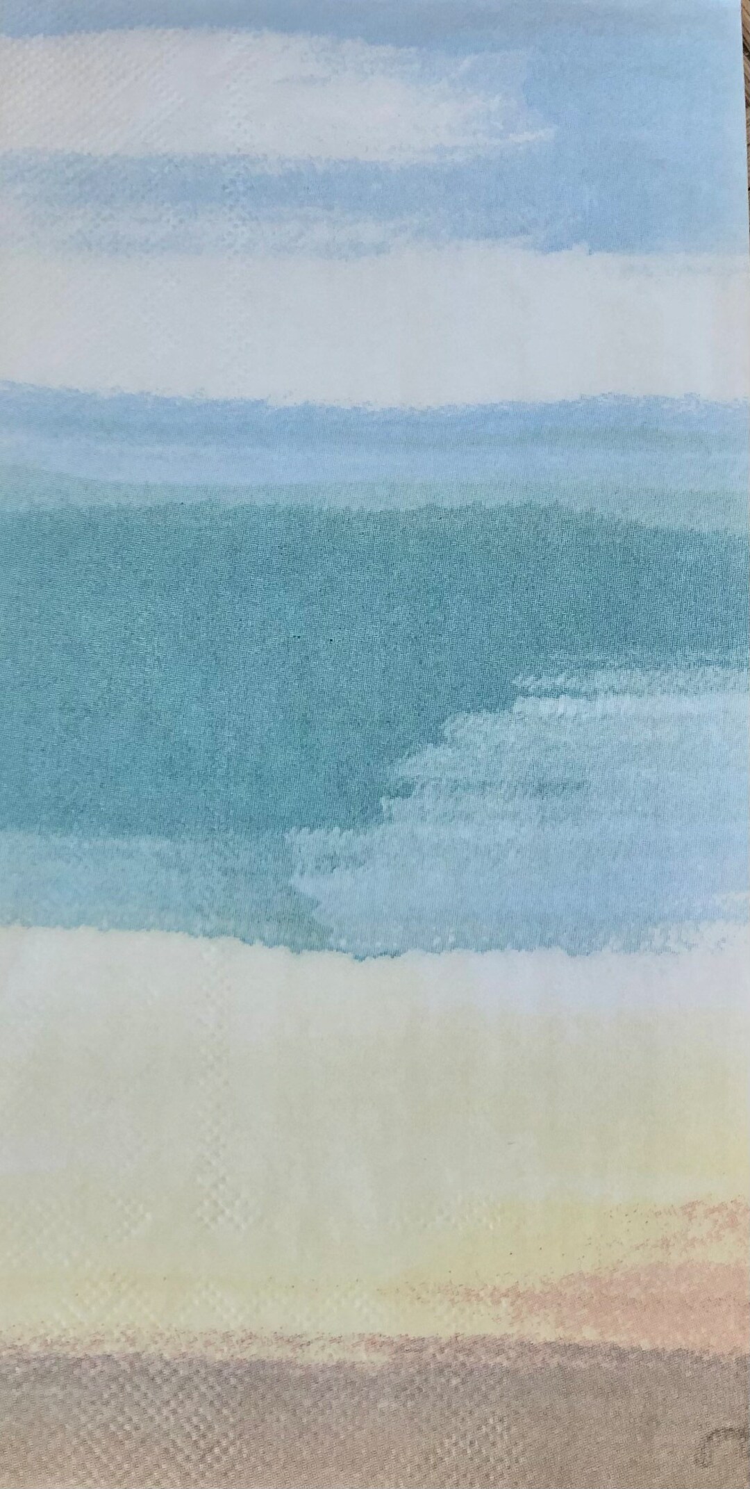 Decoupage Napkin | Beach Scene Paper Napkin | Nautical Paper Napkin ...