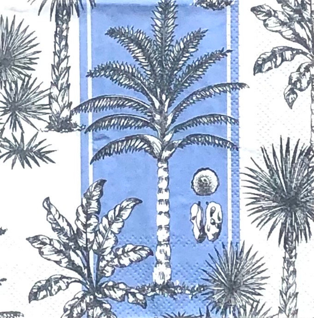 Decoupage Paper Napkin | Palm Tree Paper | Palmetto Palm Tree ...