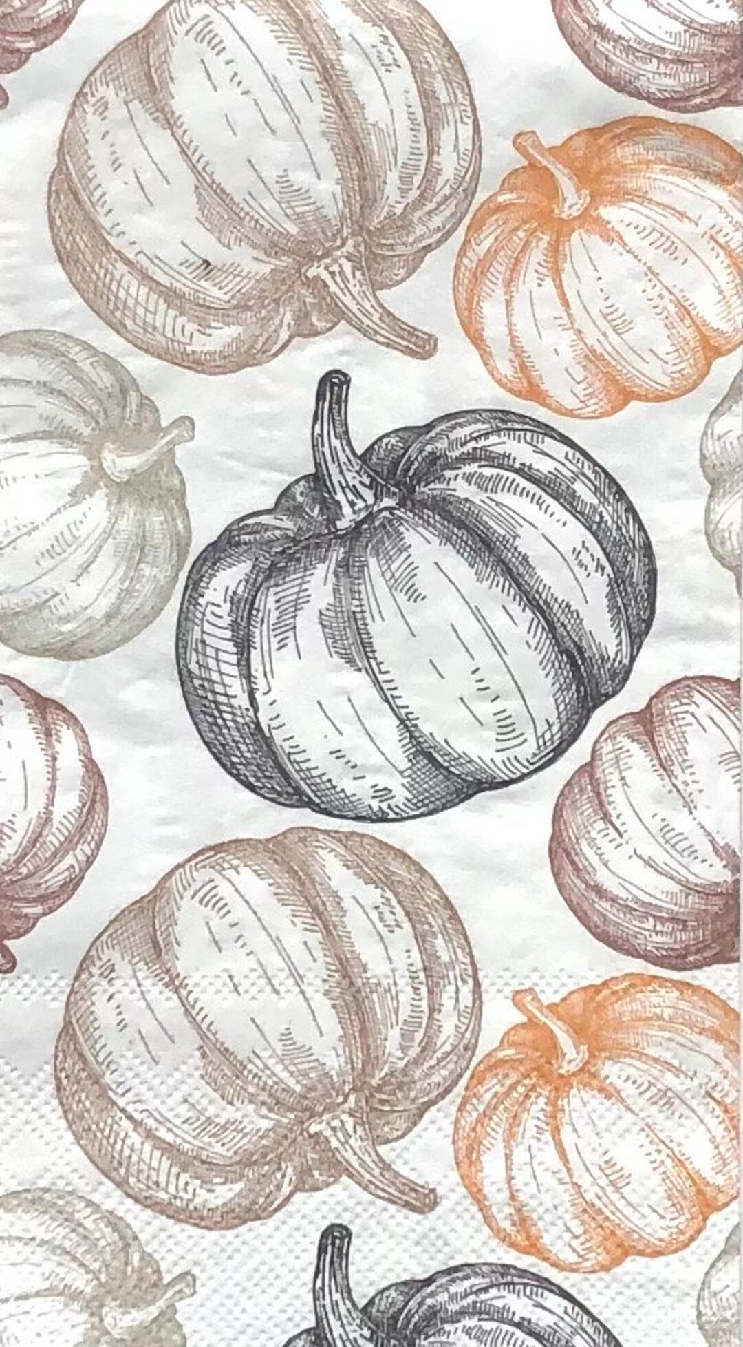 Napkin for Decoupage | Pumpkin Queen Paper Napkin | Small Pumpkin ...