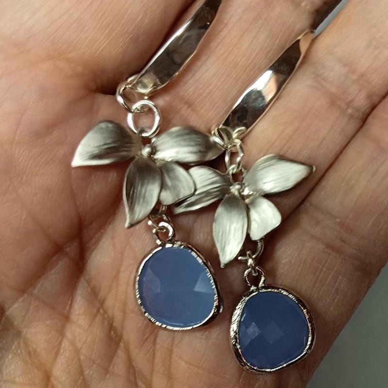 Ice Blue Earrings - Etsy