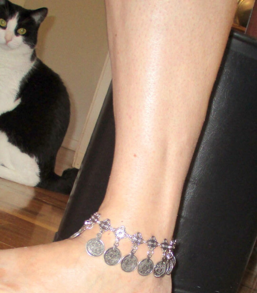 Silver Coin Anklet, Boho Jewelry, Bohemian, Beach, Body Jewelry, Belly ...