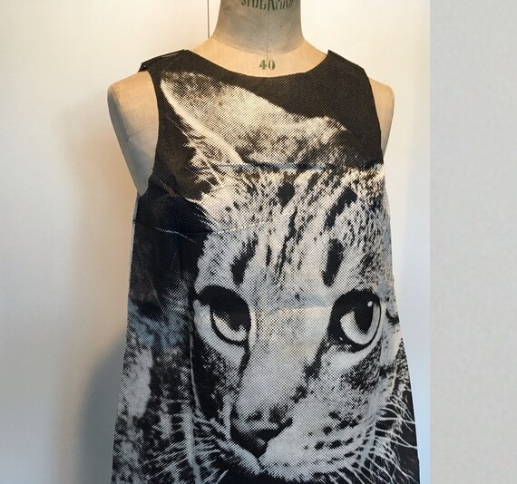 Iconic vintage "Cat" paper Poster Dress by Harry Gord… - Gem