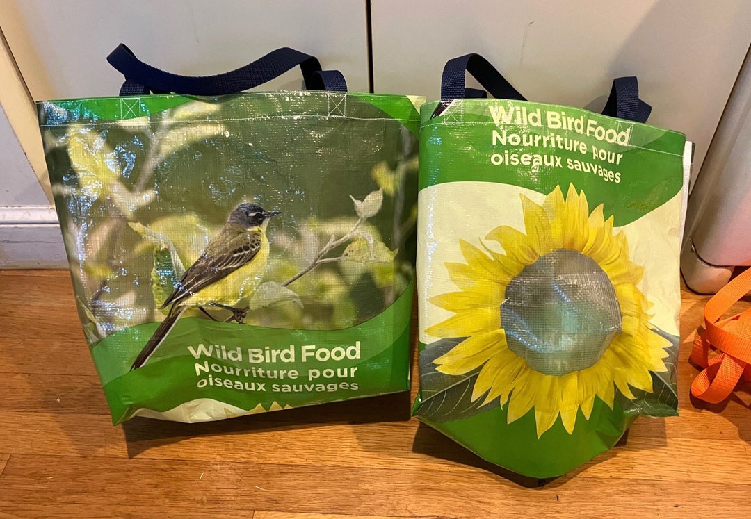 Extra-strong Repurposed Bird Seed Bag Shopping Bag(s), Green, Sunflower ...