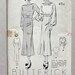 Vintage 1930s Butterick Dress Pattern, Size 18/36" Bust, No. 6532, 1935 ...