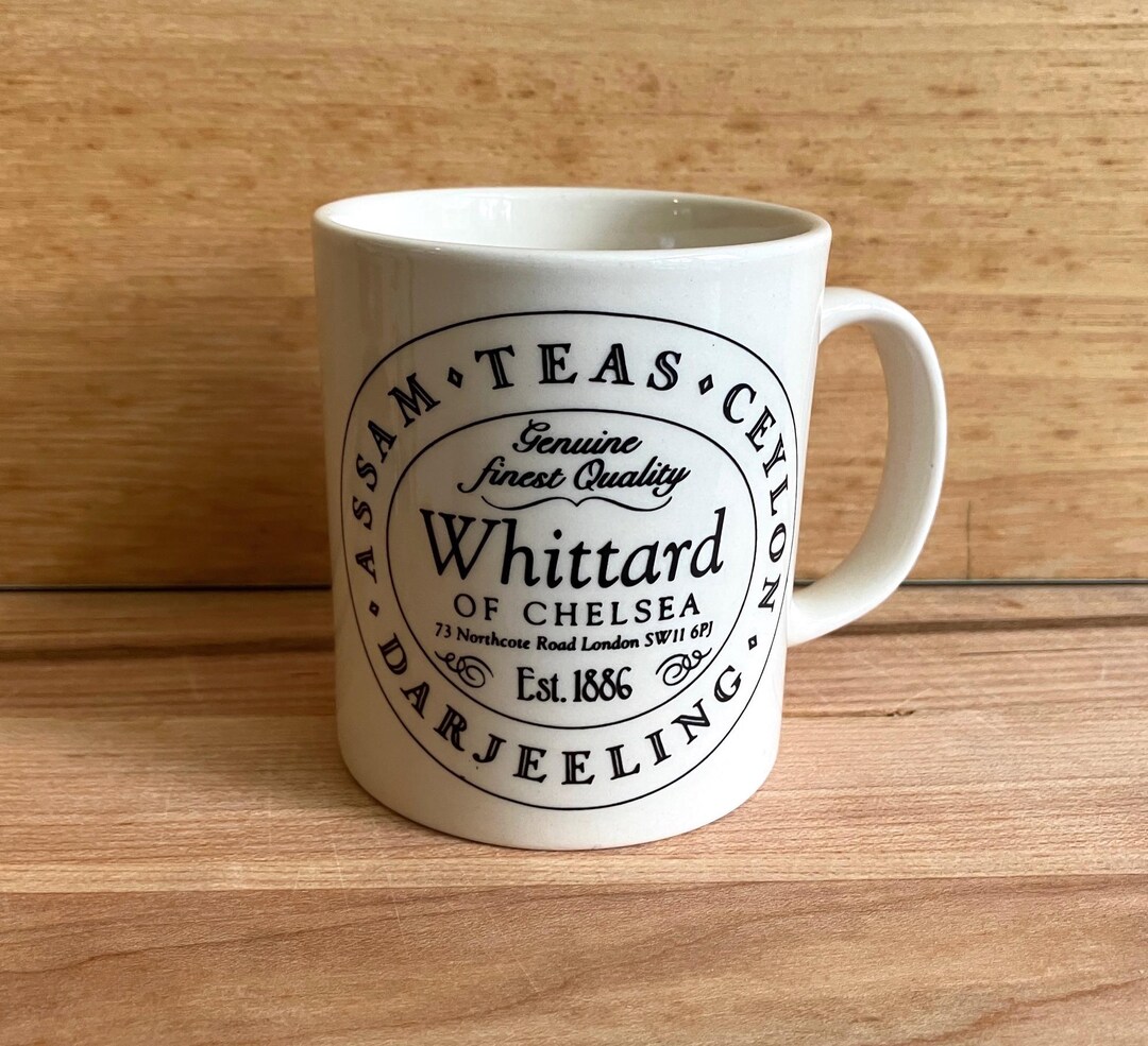 Vintage Whittard of Chelsea Logo Tea Mug, Two Sided, Ca. 1990s, Made in ...