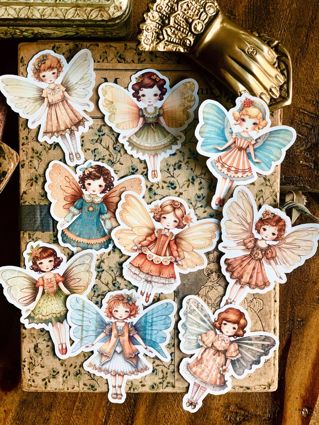 Paper Fairies Sticker or Ephemera Pack #1 for Junk Journals, Planners ...