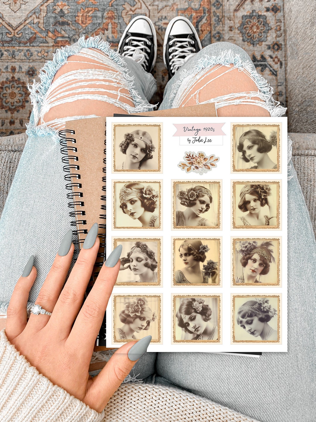 Vintage 1920s Sticker Sheet #1 for Junk Journals, Planners ...