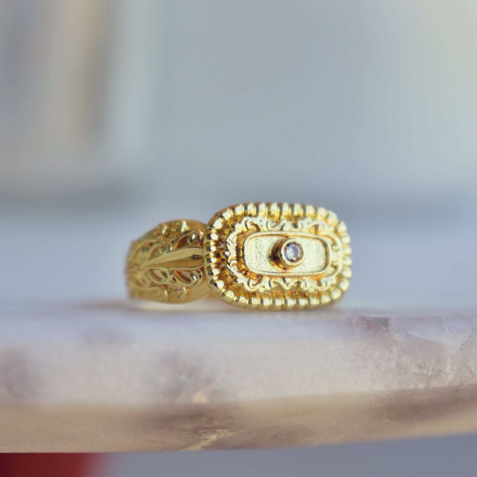 TRISTAN RING /// Gold Ring Vintage Rings Antique Rings Gift - Etsy