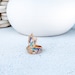 Limited Edition TIGER LILY RING /// Rainbow Enamel, Cubic Zirconia ...