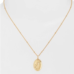 IMMACULATE CONCEPTION MEDAL // Gold Necklace, Religious Jewelry ...