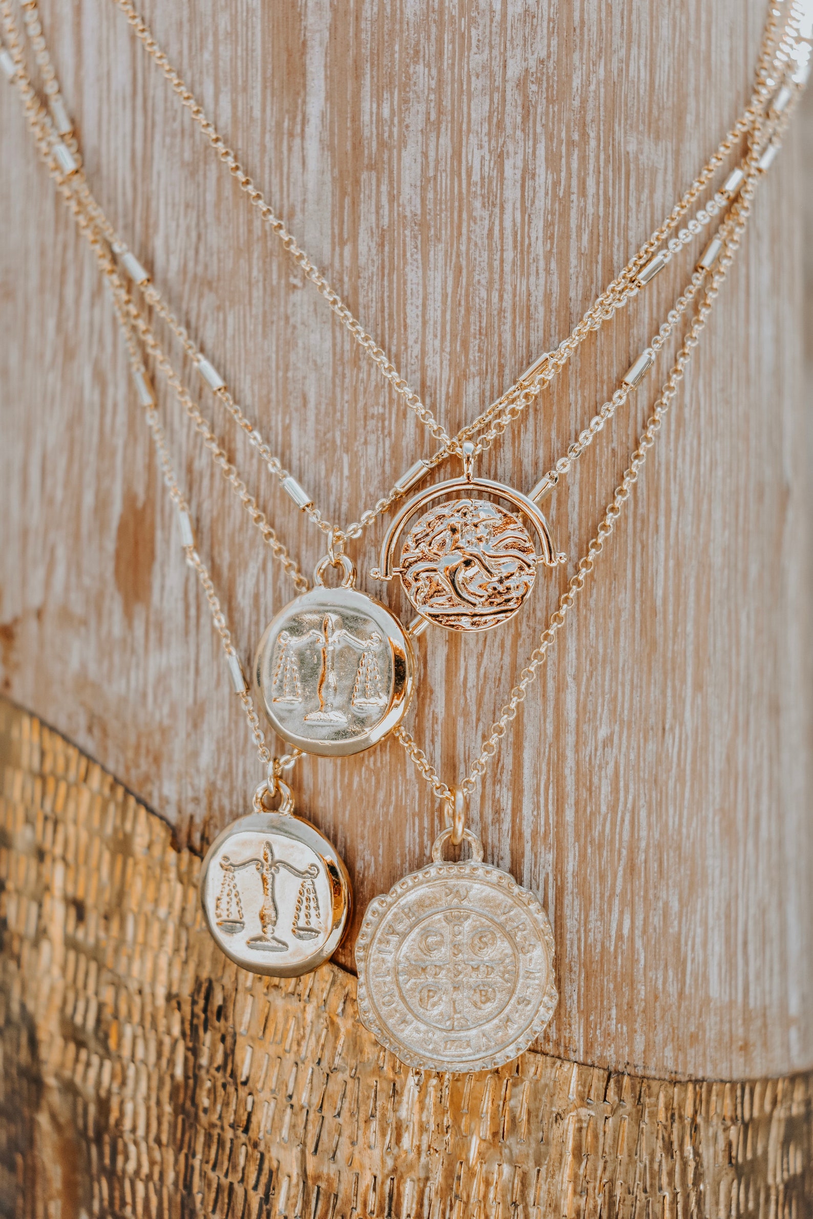 INTAGLIO NECKLACE /// Gold Necklace Simple Necklace | Etsy