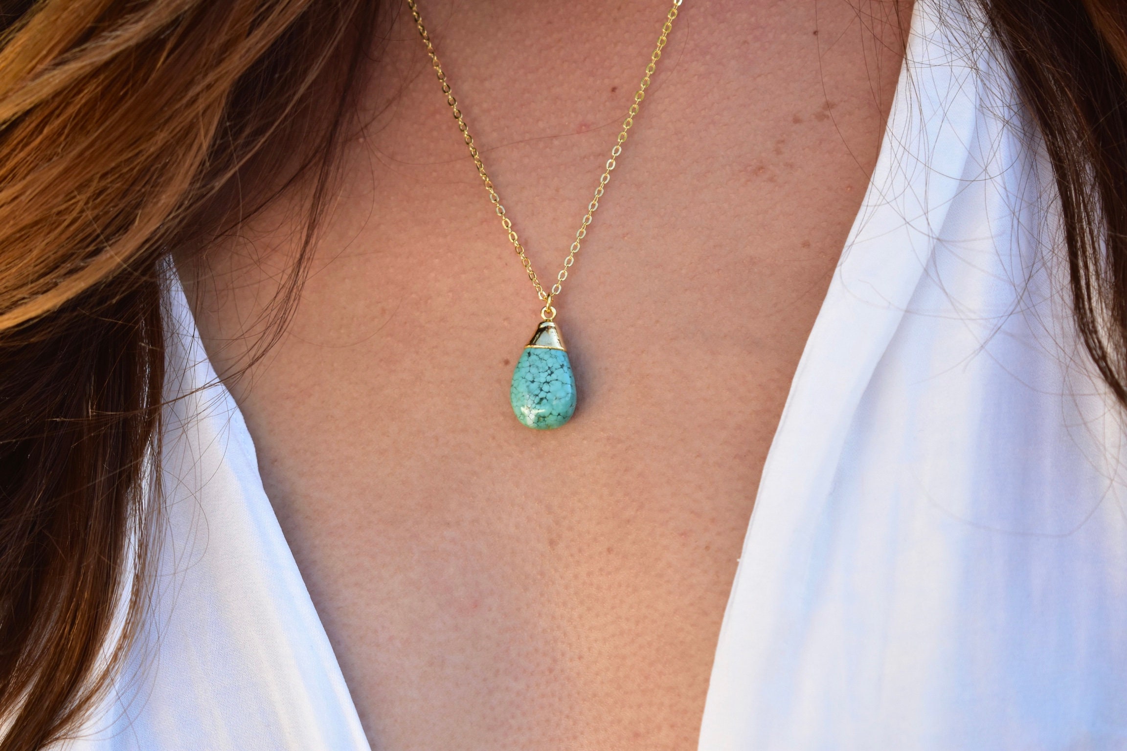 WILD CHILD NECKLACE /// Turquoise Gemstone Necklace | Etsy