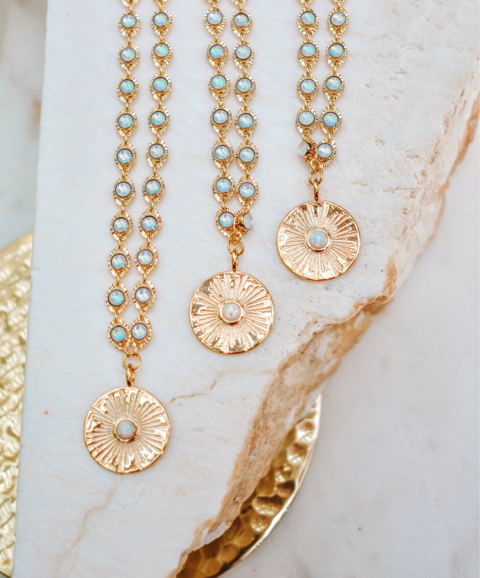 SOL NECKLACE /// Gold Necklace Bohemian Jewelry Festival | Etsy