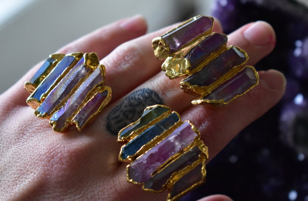 RAIBOW EOS RING /// Gold - Etsy