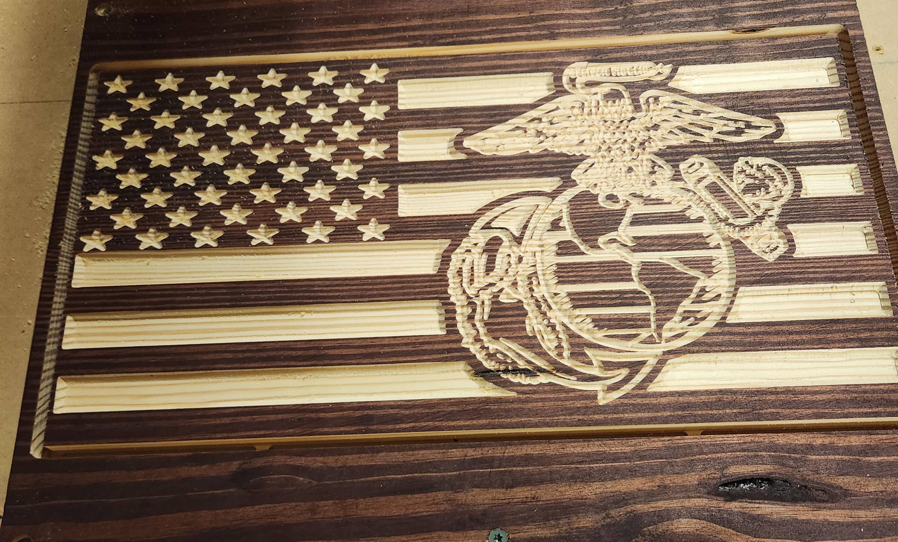 US Flag With Marine Corp Globe, Eagle, Anchor Svg - Etsy