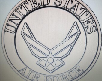 Air Force Medallion Seal STL File for Cnc Routers and 3d Printers - Etsy