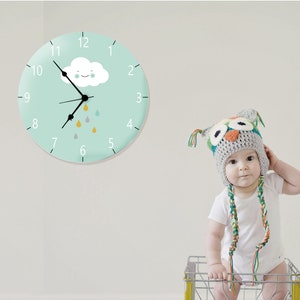 Kids Wall Clock, Nursery Clock, Nursery Wall Clock, Childrens Wall ...
