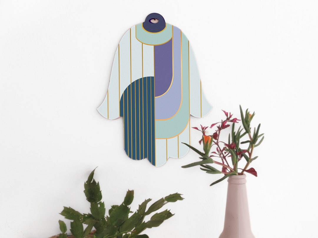 Wood Hamsa Wall Art, Hamsa Wall Decor, Hamsa Gift Protection, Jewish ...