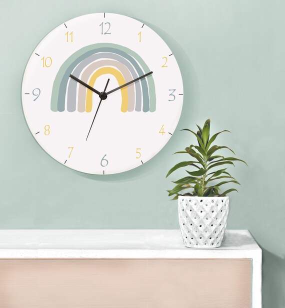 Kids Wall Clock Nursery Clock Nursery Wall Clock Childrens | Etsy