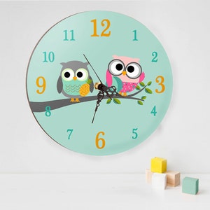 Kids Wall Clock, Nursery Clock, Nursery Wall Clock, Childrens Wall ...