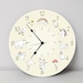 Kids Wall Clock Nursery Clock Nursery Wall Clock Childrens - Etsy