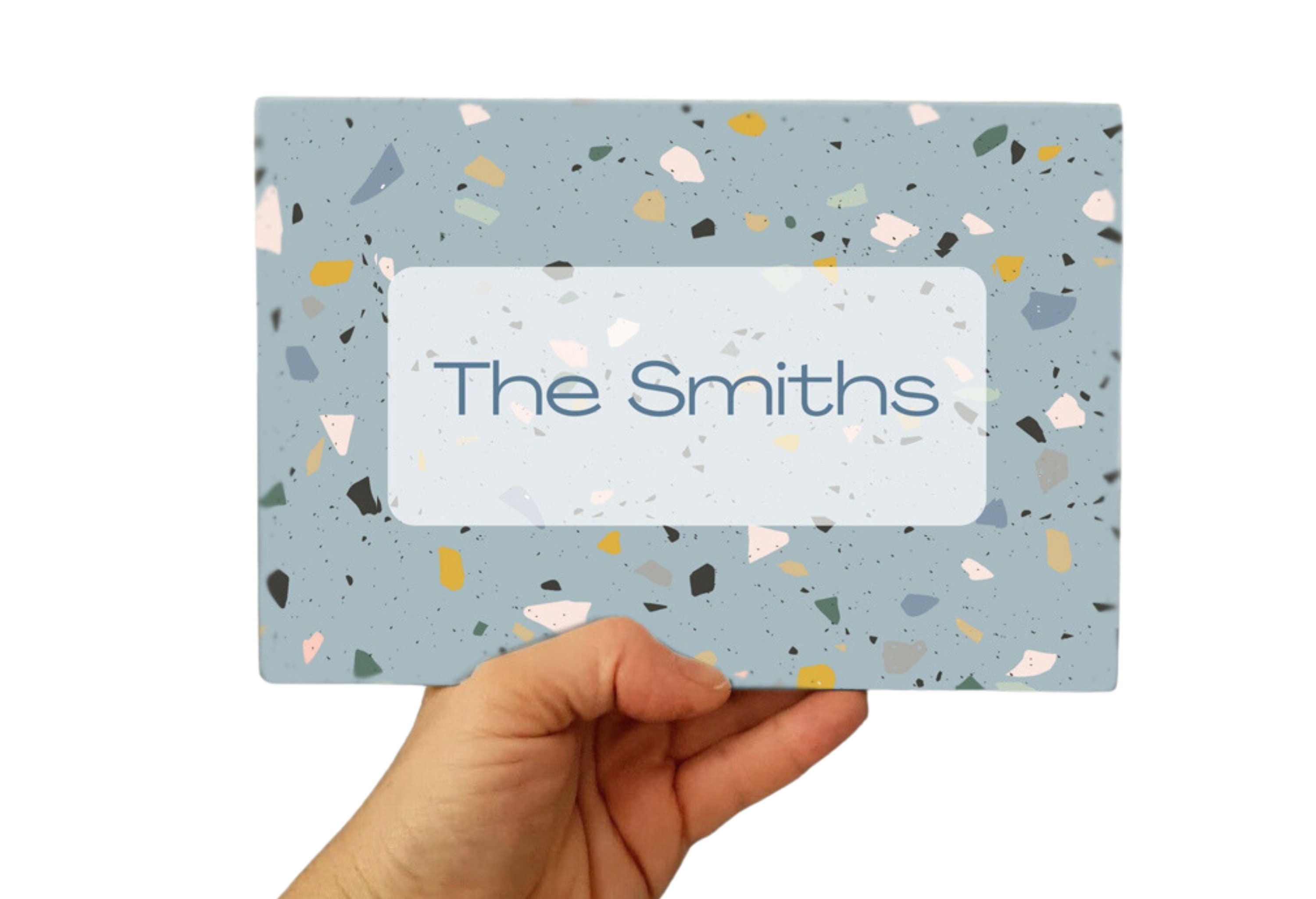 ADD TEXT to Terrazzo Door Sign, Personalised Custom Made Door Plaque ...