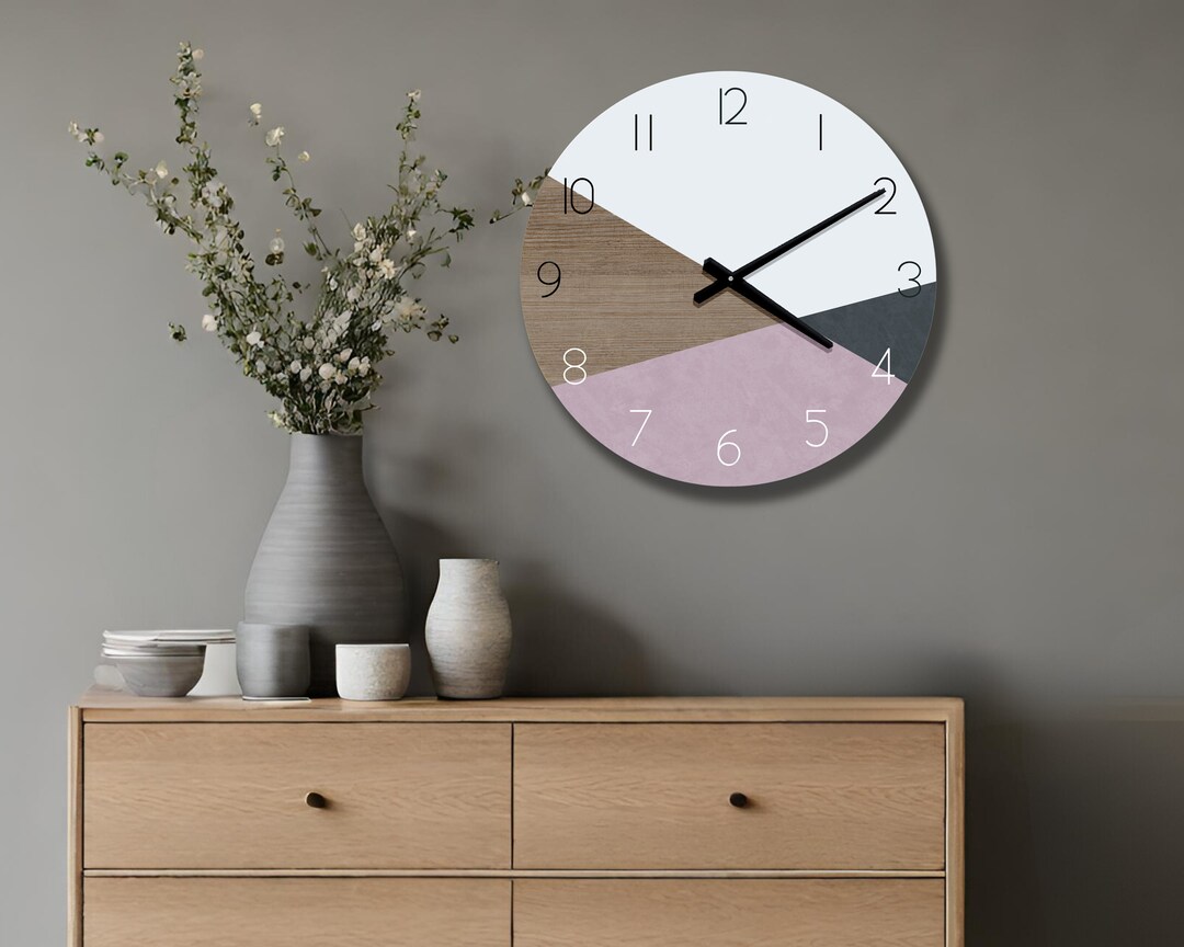 Modern Wall Clock, Scandinavian Wall Clock,round Wall Clock, Silent ...