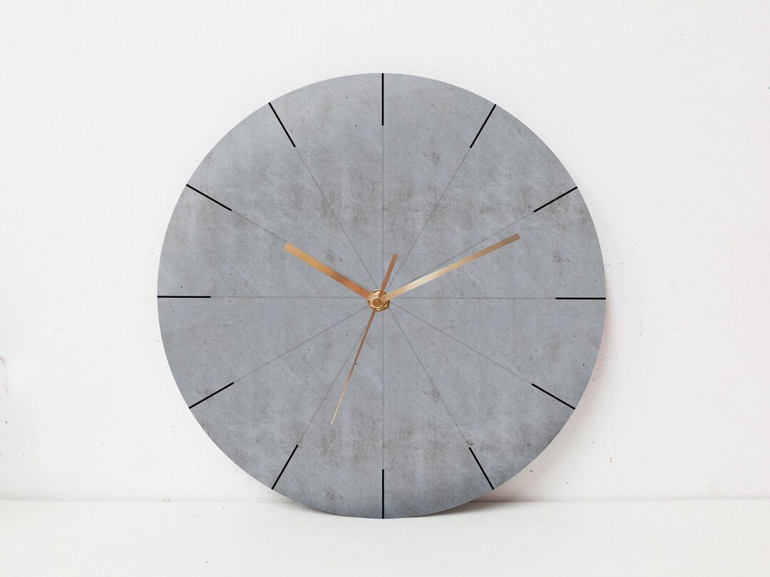 Geometric Wall Clock, Minimalist Wall Clock , Large Wall Clock, Modern ...