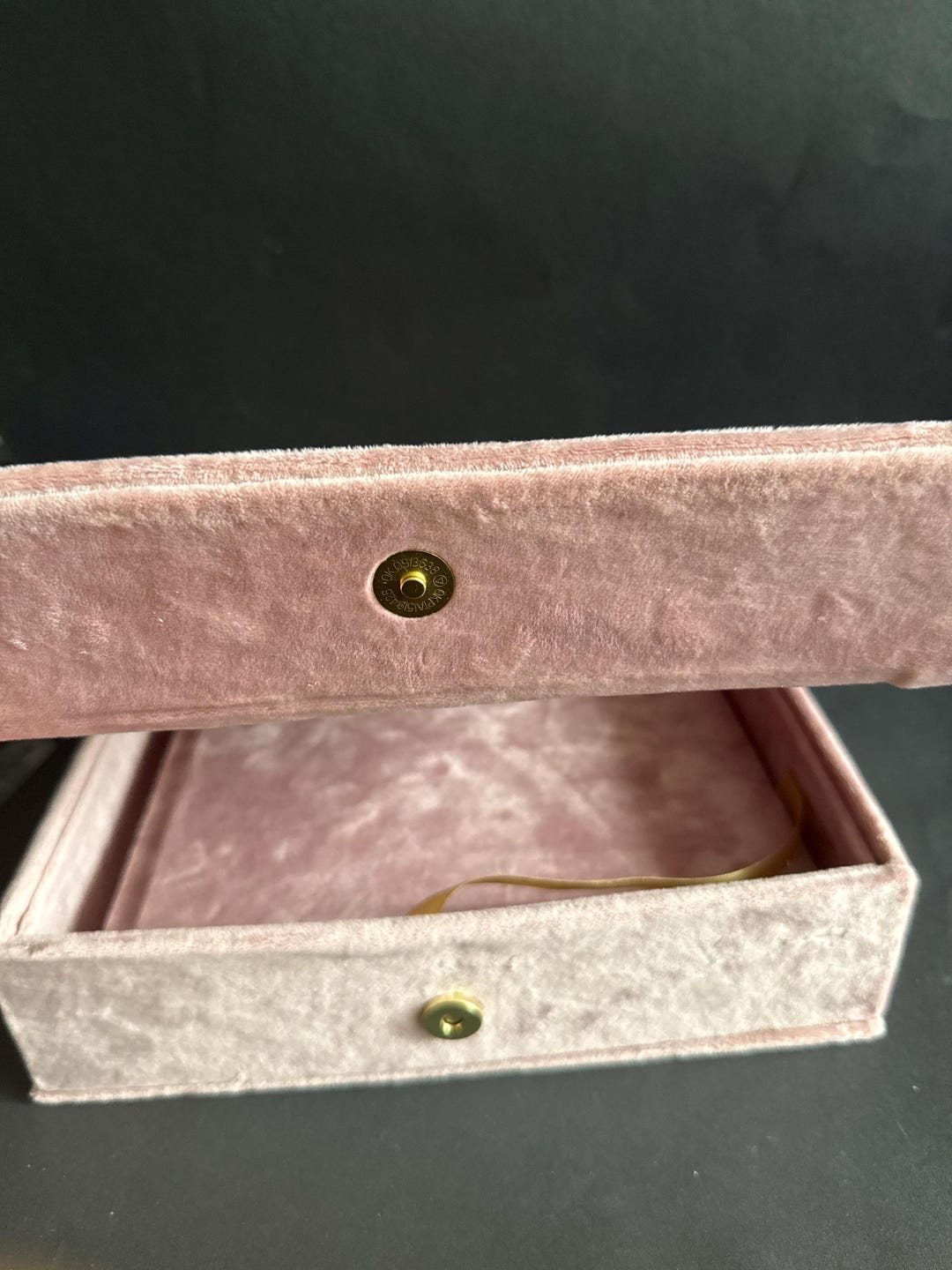 Luxury Velvet Storage Box With Lid – Mauve Keepsake Box – Elegant ...